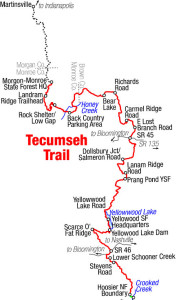Tecumseh Trail Section Map – Knobstone Hiking Trail Association